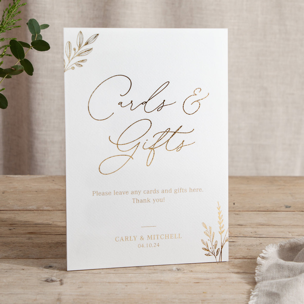 Meadow - Small Wedding Signs - General - Foiled – No Ordinary Weddings