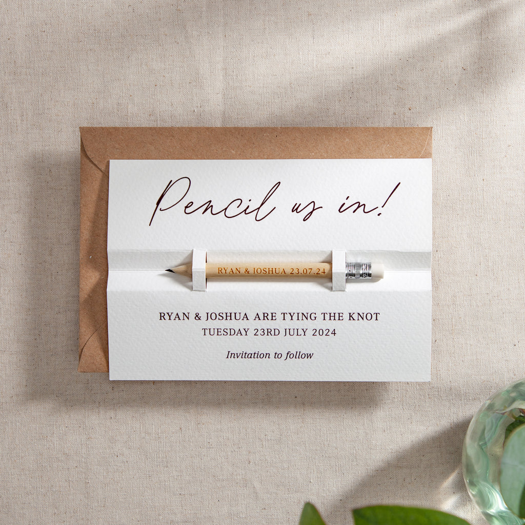 Autograph 'Pencil Us In' Save the Date – No Ordinary Weddings